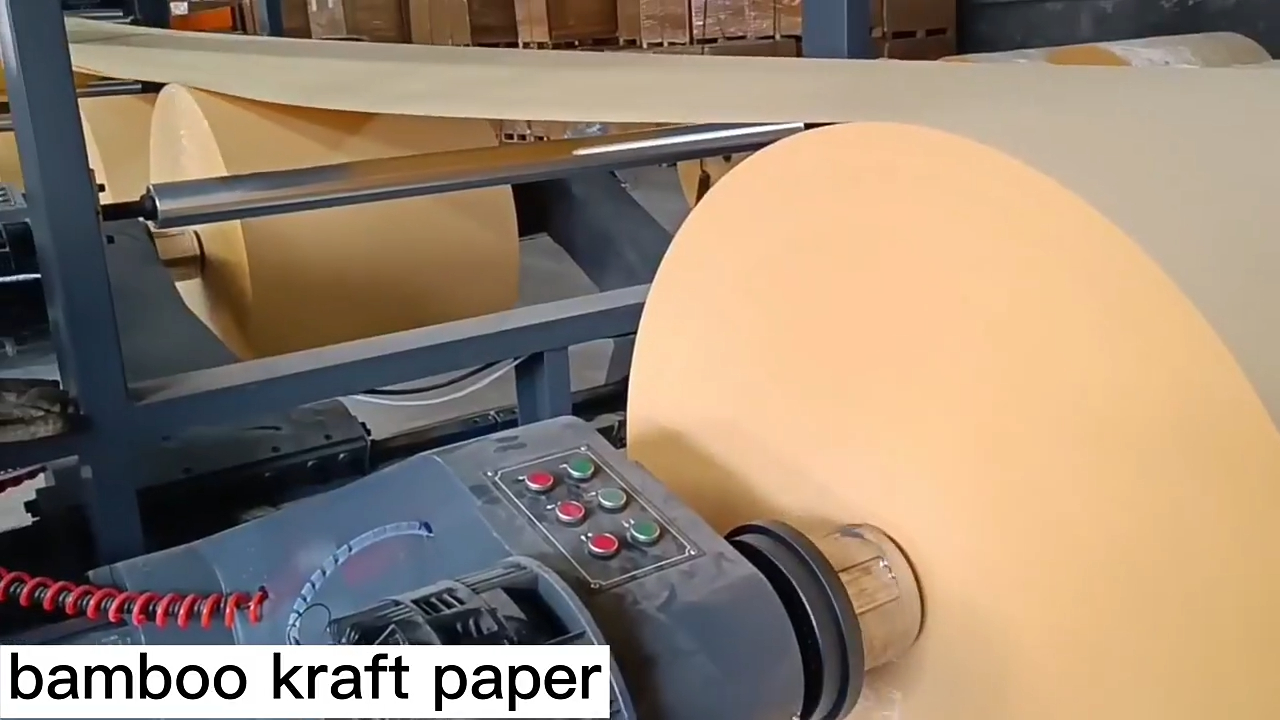 Quality Brown Bamboo Kraft Paper Roll Packing Wrapping Paper 40 gsm to ...