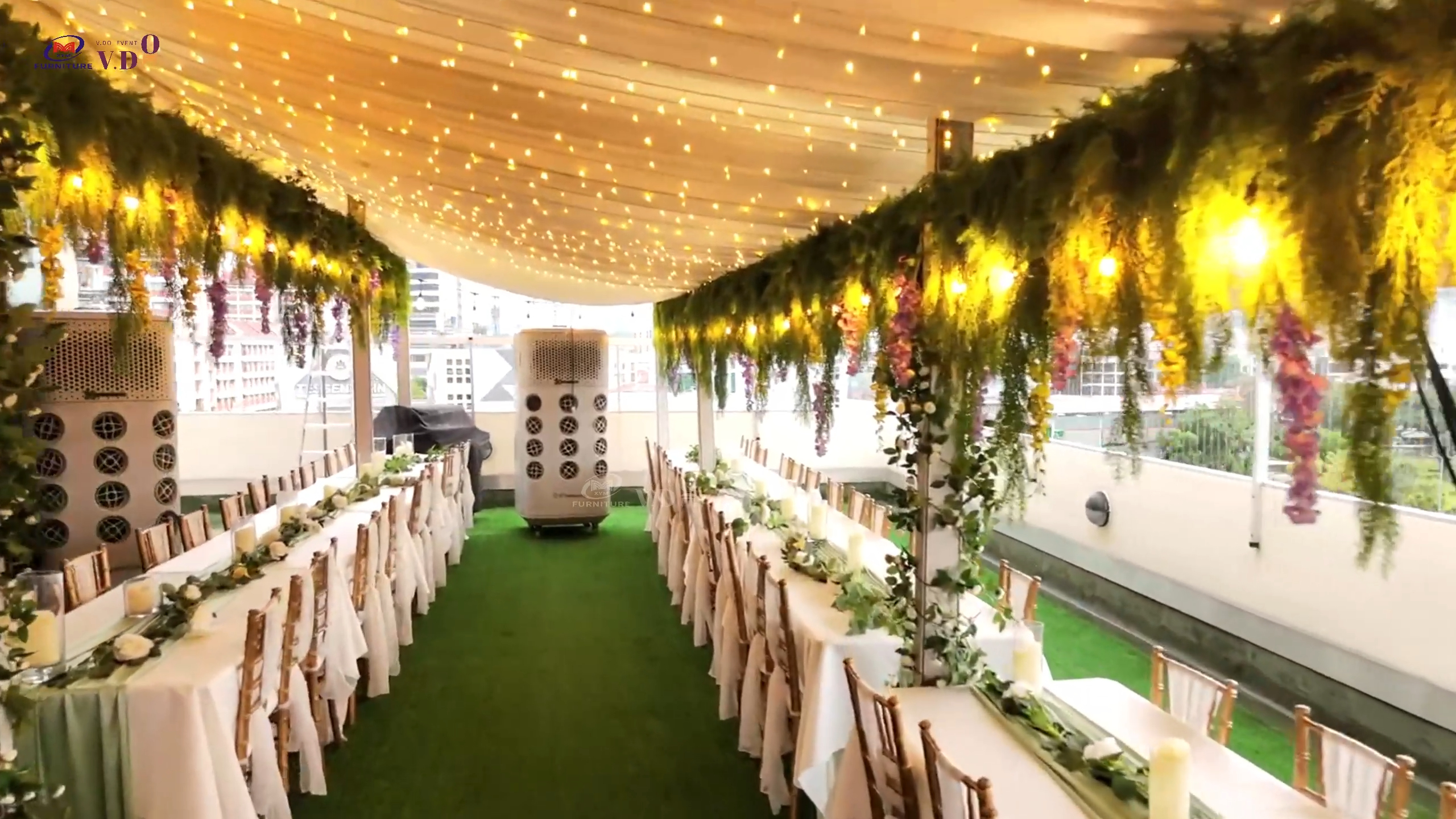 Rooftop outdoor banquet case | XYM