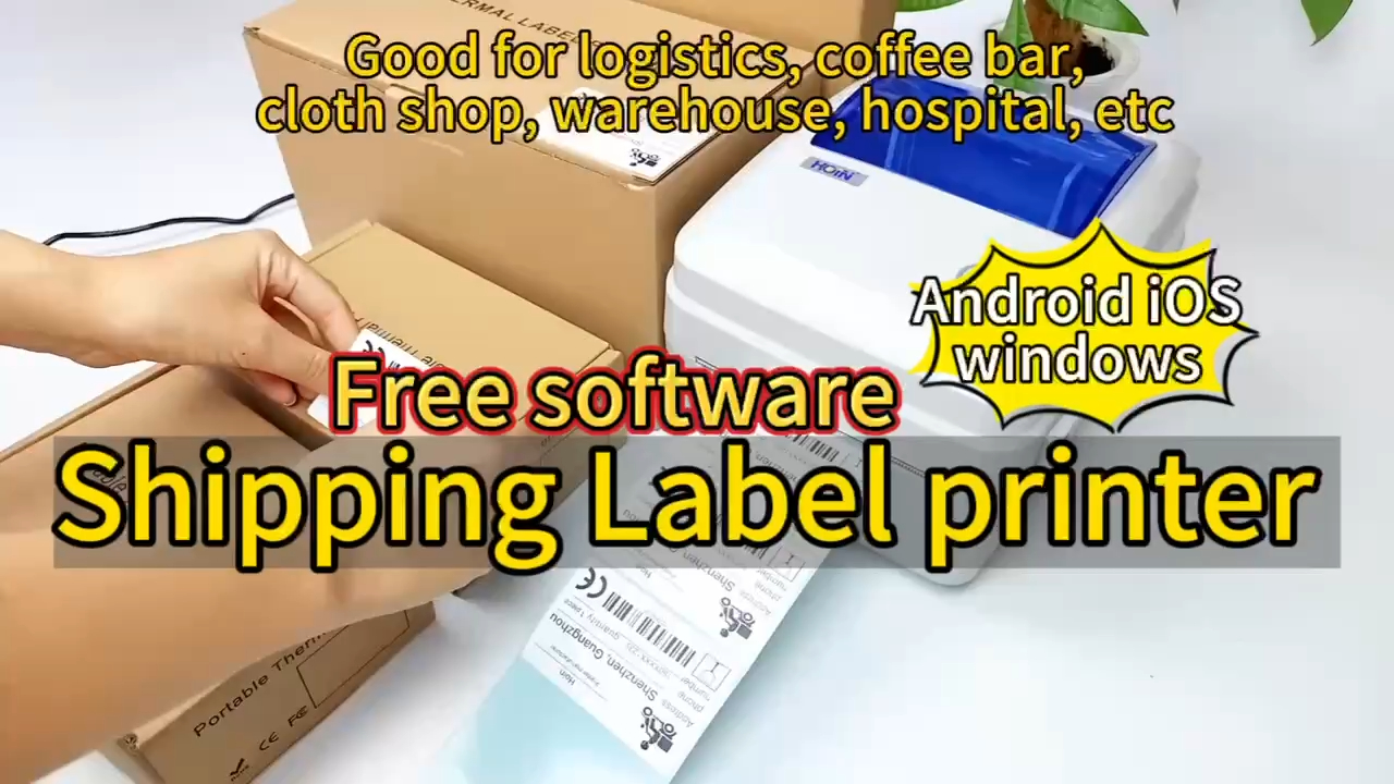 make label stickers use this self adhensive printer Factory HOIN | HOIN