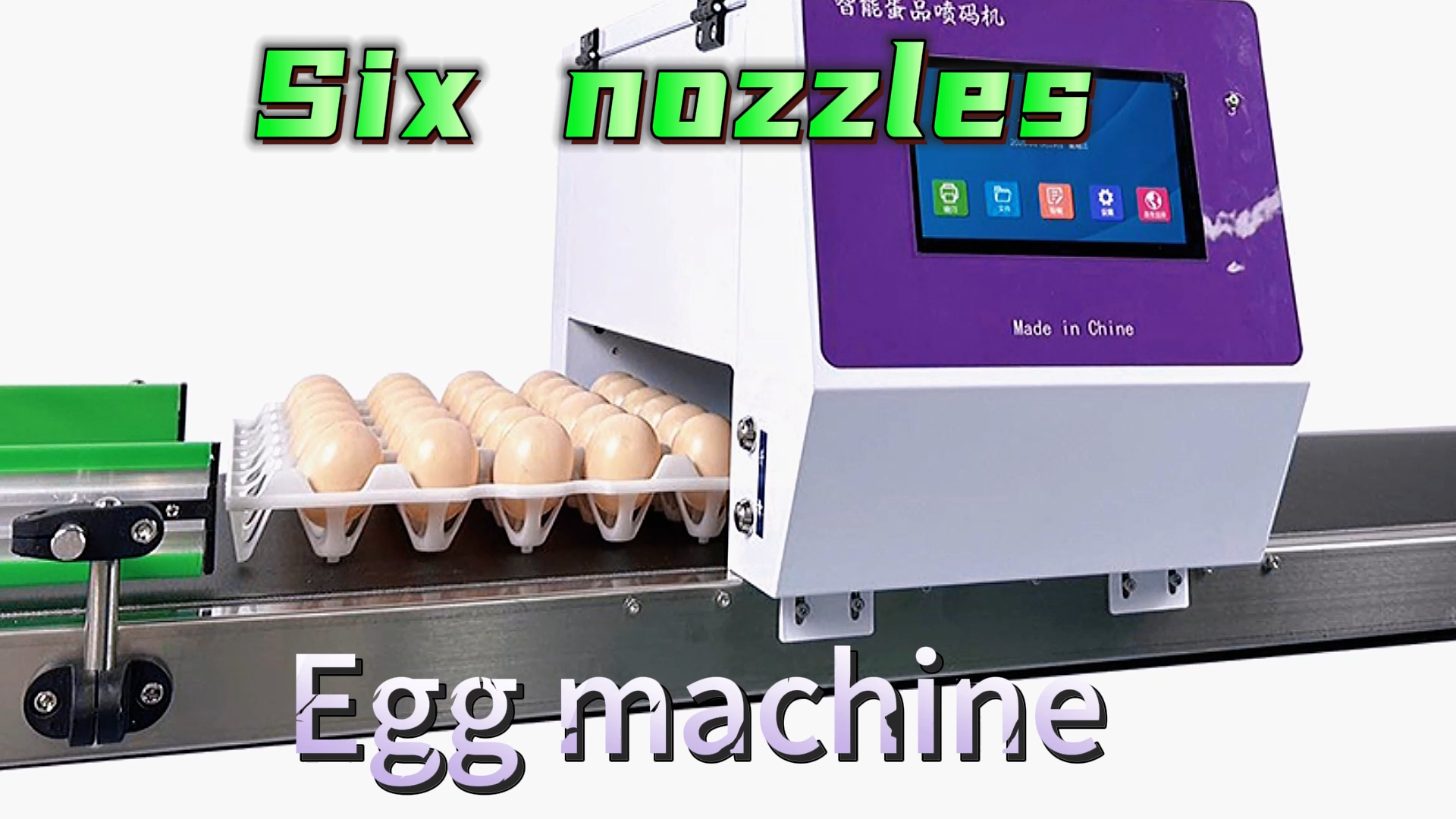 Six-Nozzle Online Egg Inkjet Printer Newly Launched | Faith