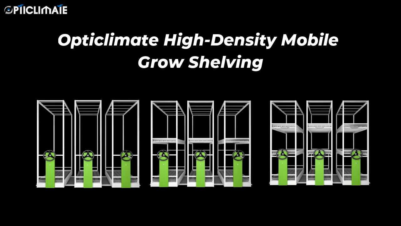 Opticlimate High-Density Mobile Grow Shelving