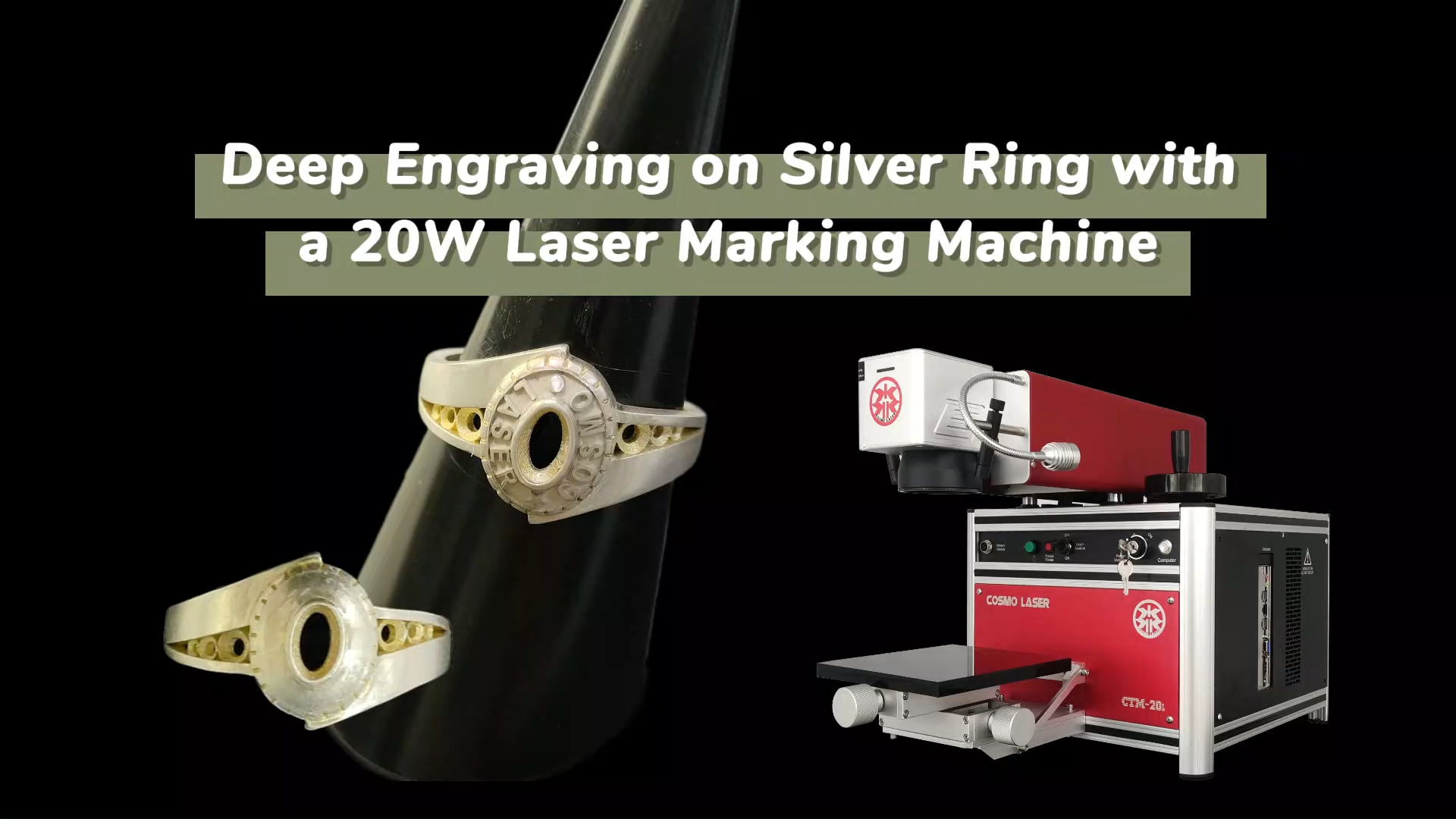 How to Personalize Intaglio Ring/ Signet Ring with Cosmo Laser Marking ...