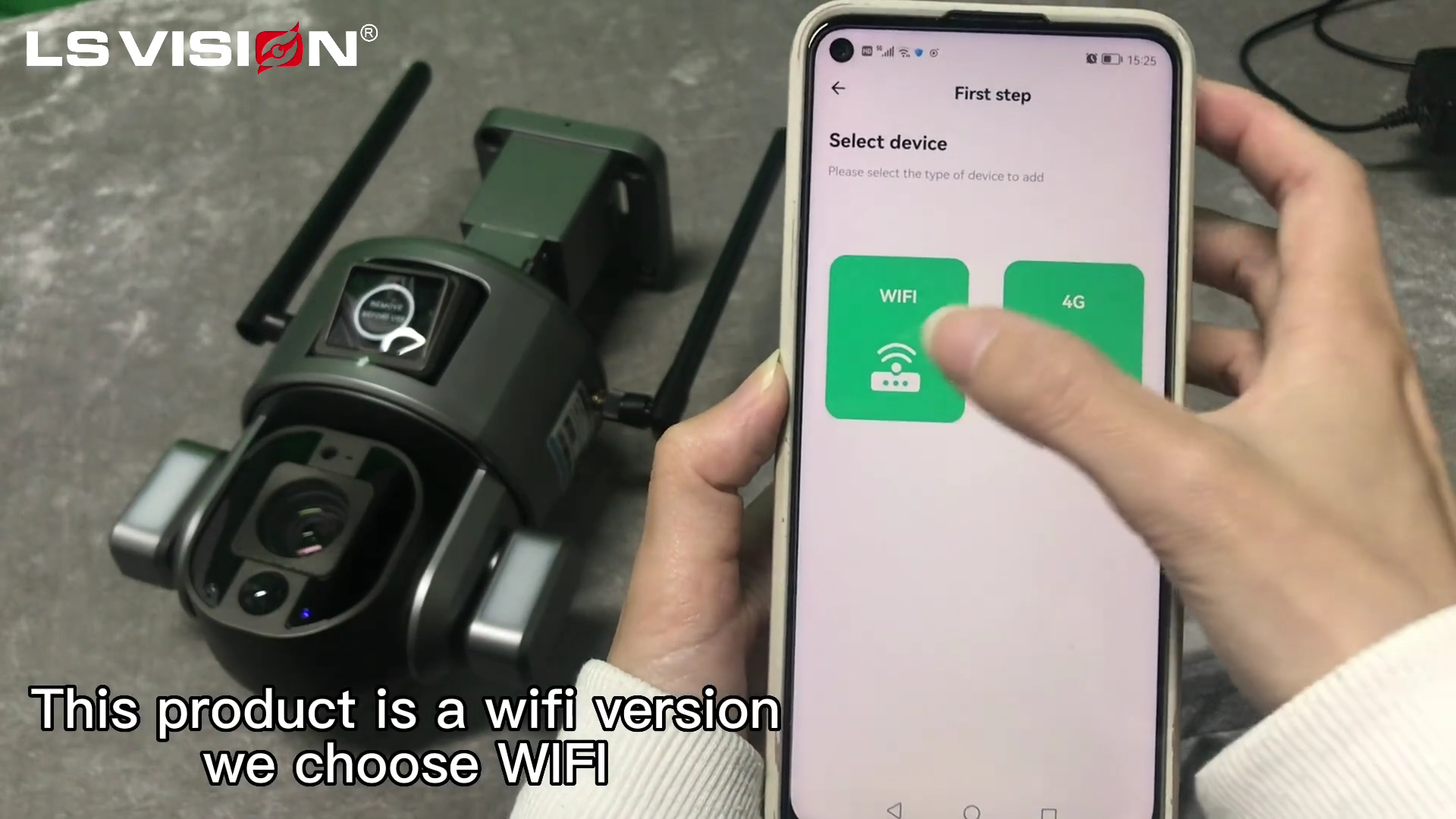 LS VISION LS-MS1 Wifi Solar Dual Lens Camera Connection steps | LS VISION