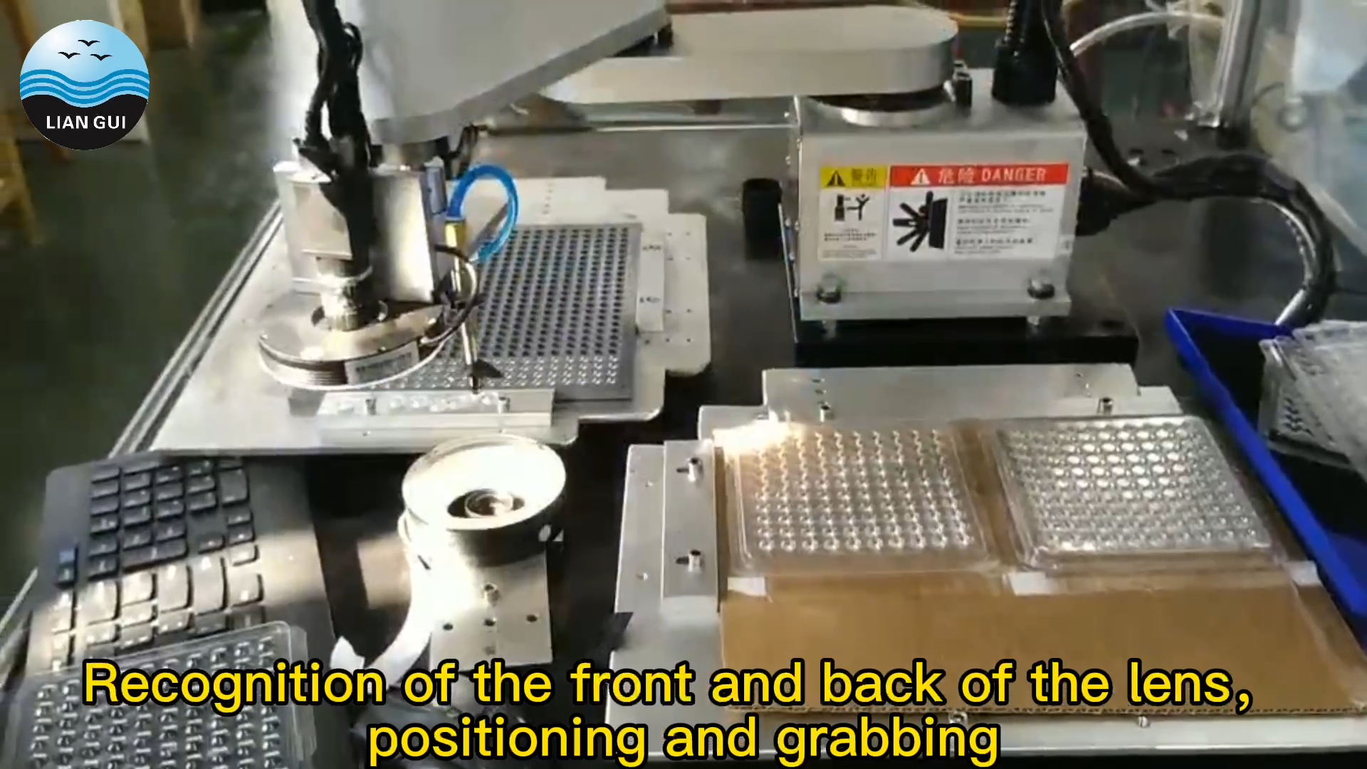 ADTECH SCARA AR4215 for Positioning Grabbing and Recognition of the Front and Back of the Lens ...