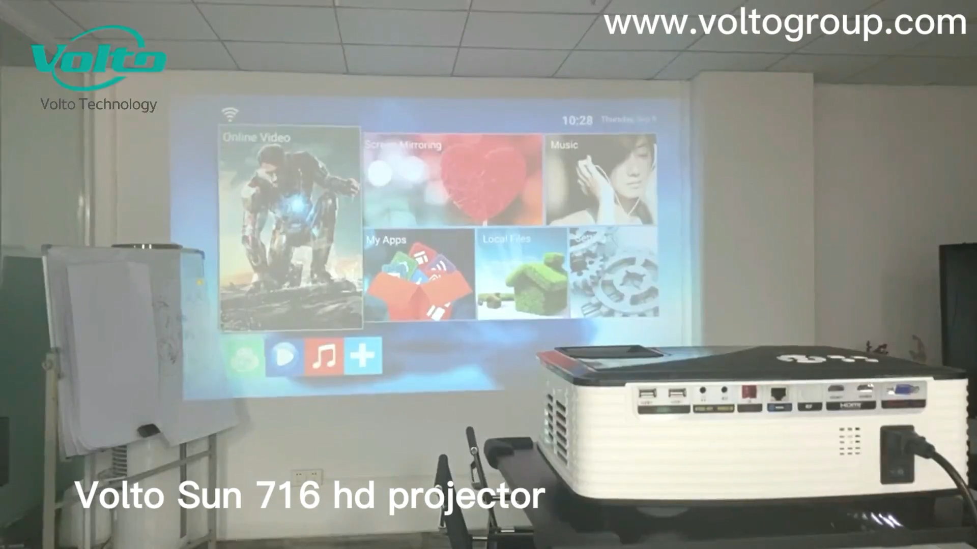 Volto The Brightest LCD Beamer Proyectors Projectors 1080P Full HD ...