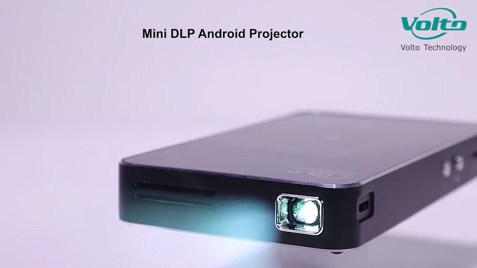 Volto Smart Mini Projector Android 9.0 Beamer Built-in Battery LCD ...