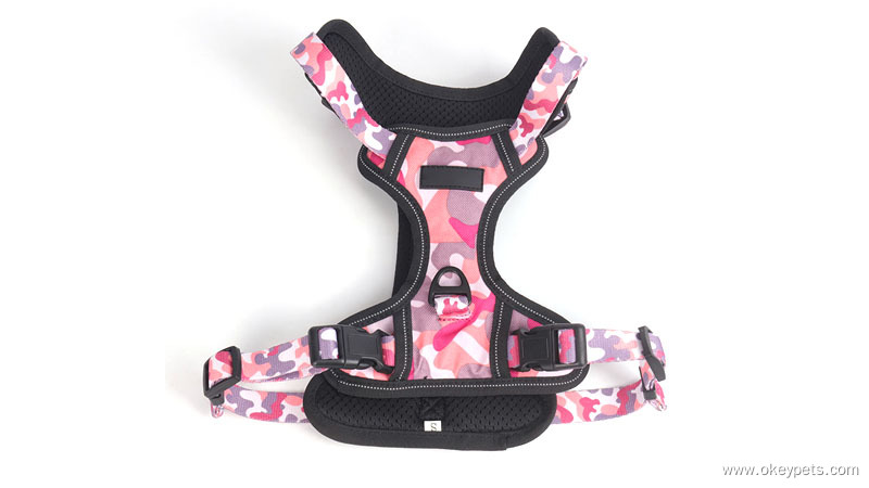 Custom Reflective No Pull Heavy Duty Dog Harness Breathable Air Mesh ...